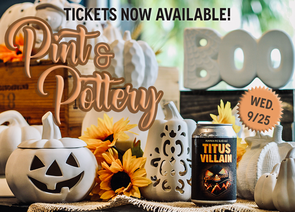 SOLD OUT! Pint and Pottery - Pumpkins! | Space Coast Ceramics